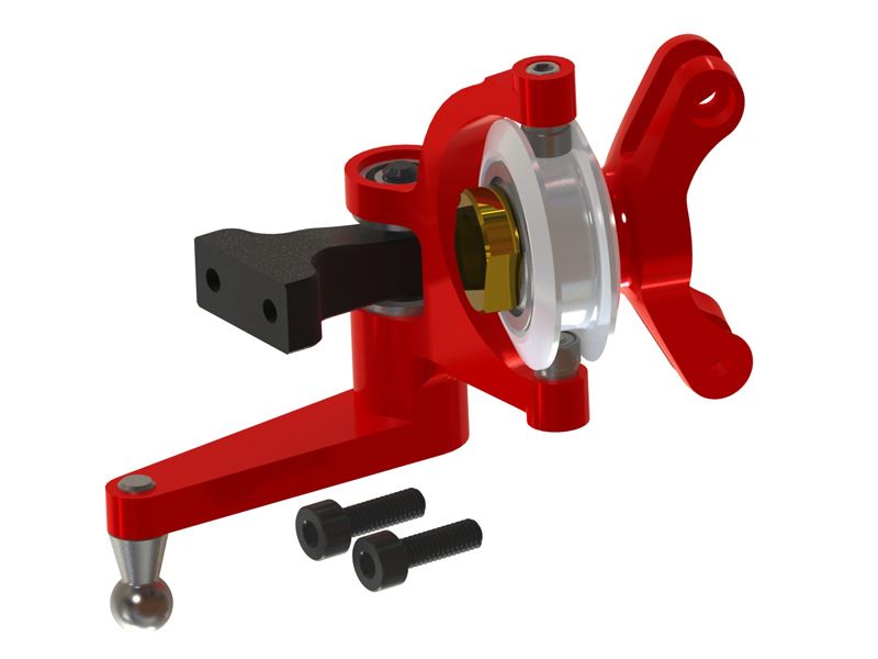 LX1081 - GOBLIN 630-700-770 - Precision Tail Bell Crank System - Red