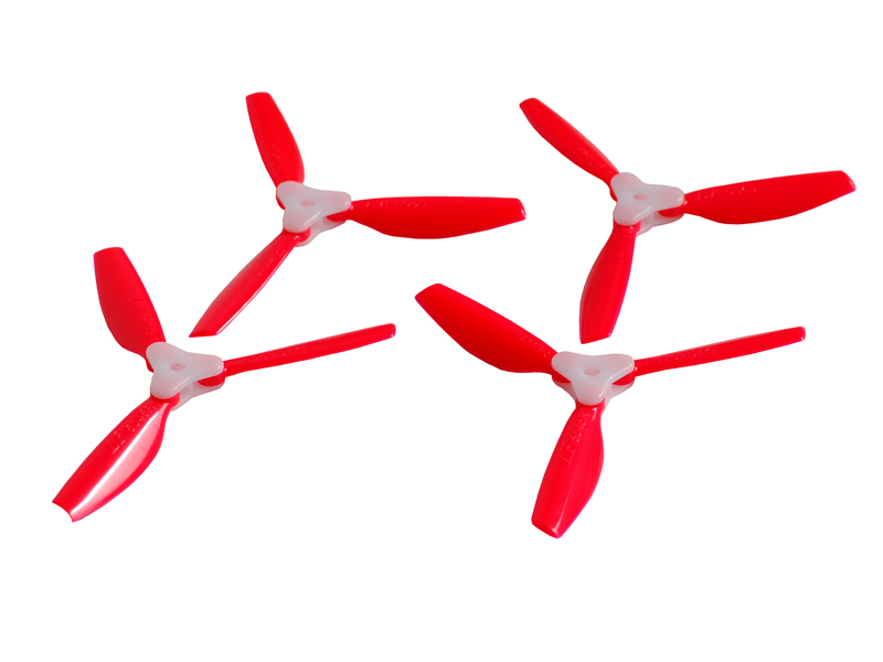 LX2040 - 5045-3 Folding Bullnose Propeller CCW + CW Set - Red